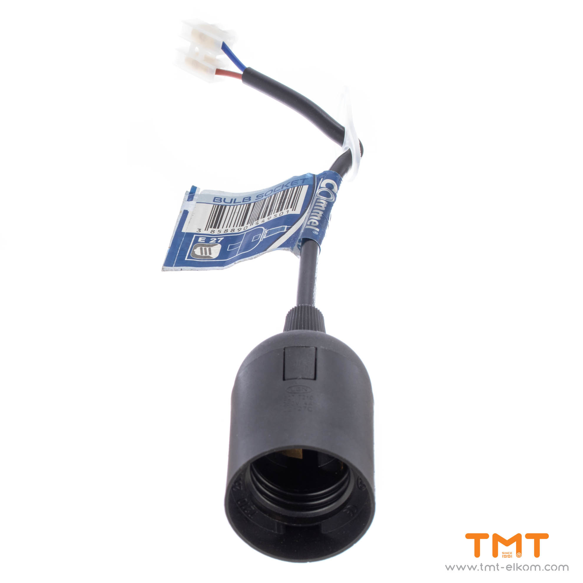 ТМТ ЕЛКОМ | ФАСУНГА Е27 ВИСЯЩА ЧЕРНА+ШНУР 016-704/702,COMMEL