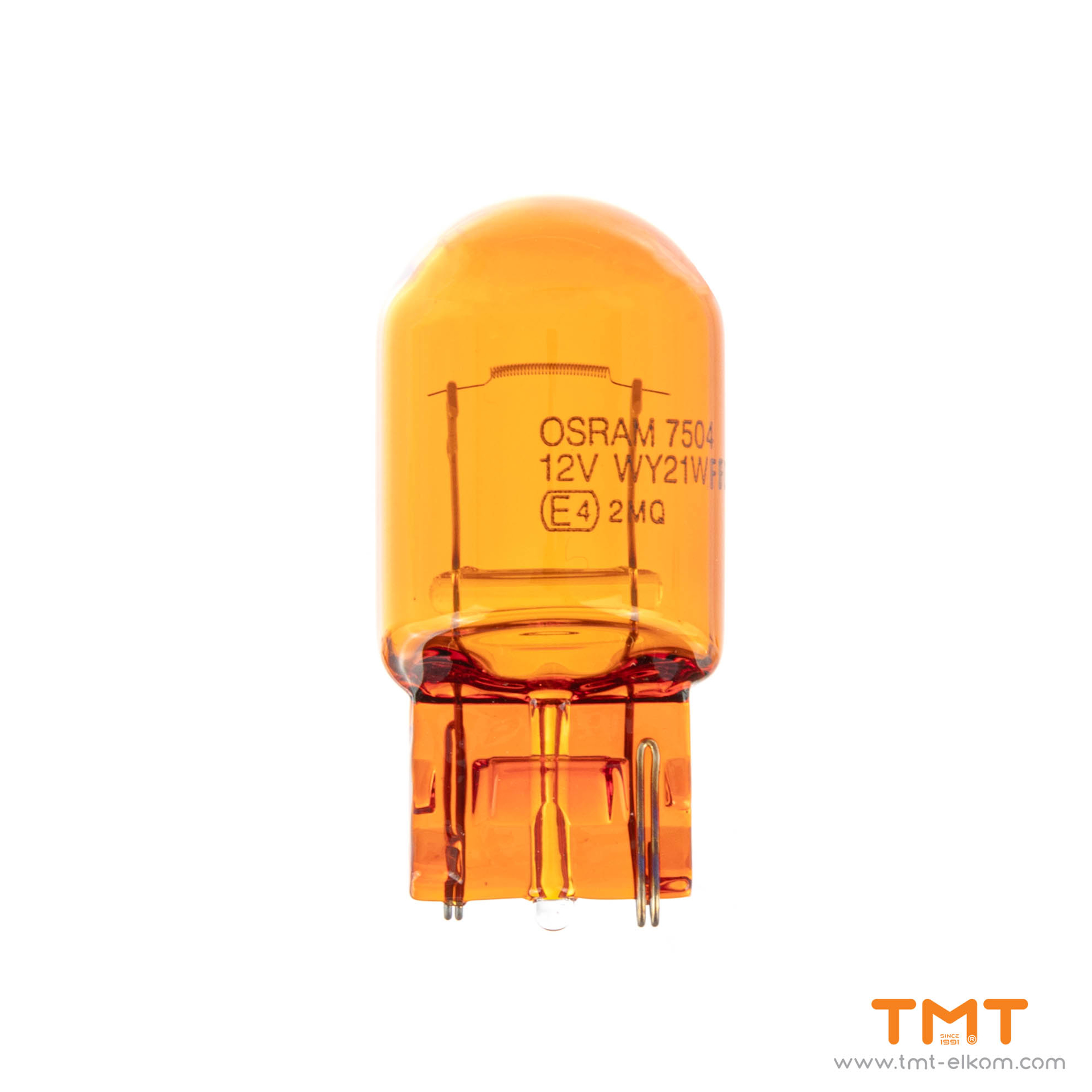 ТМТ ЕЛКОМ | ЛАМПА АВТО 7504 21W 12V ОРАНЖ.WX3x16d,165473,ОСРАМ