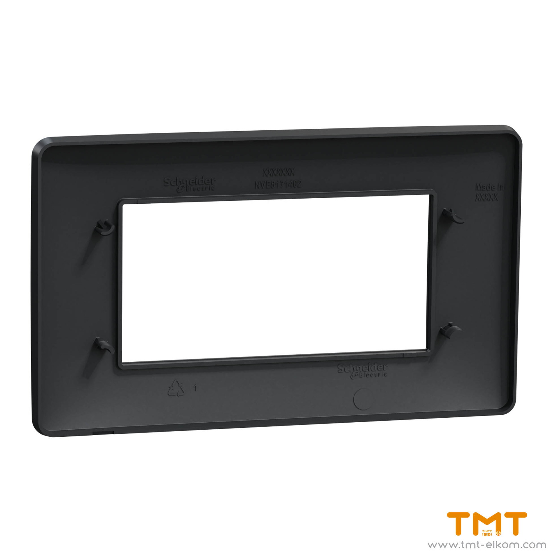 ТМТ ЕЛКОМ | РАМКА 4 МОД. АНТРАЦИТ NU210454