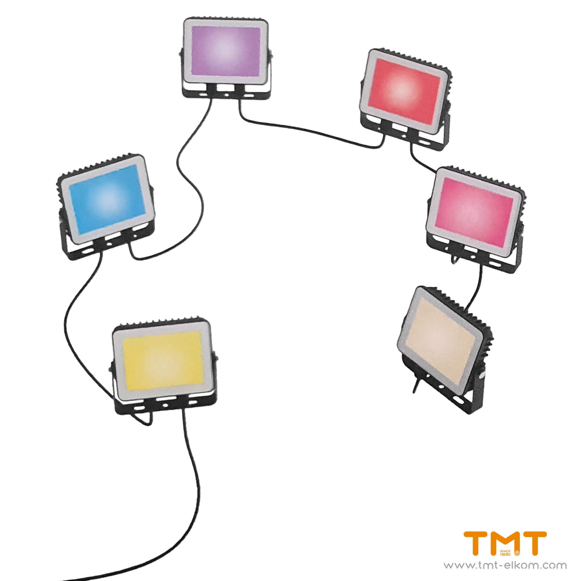 ТМТ ЕЛКОМ | ГРАД.ОСВ.LED WIFI,RGB,IP65/44,6бр КОМПЛЕКТ