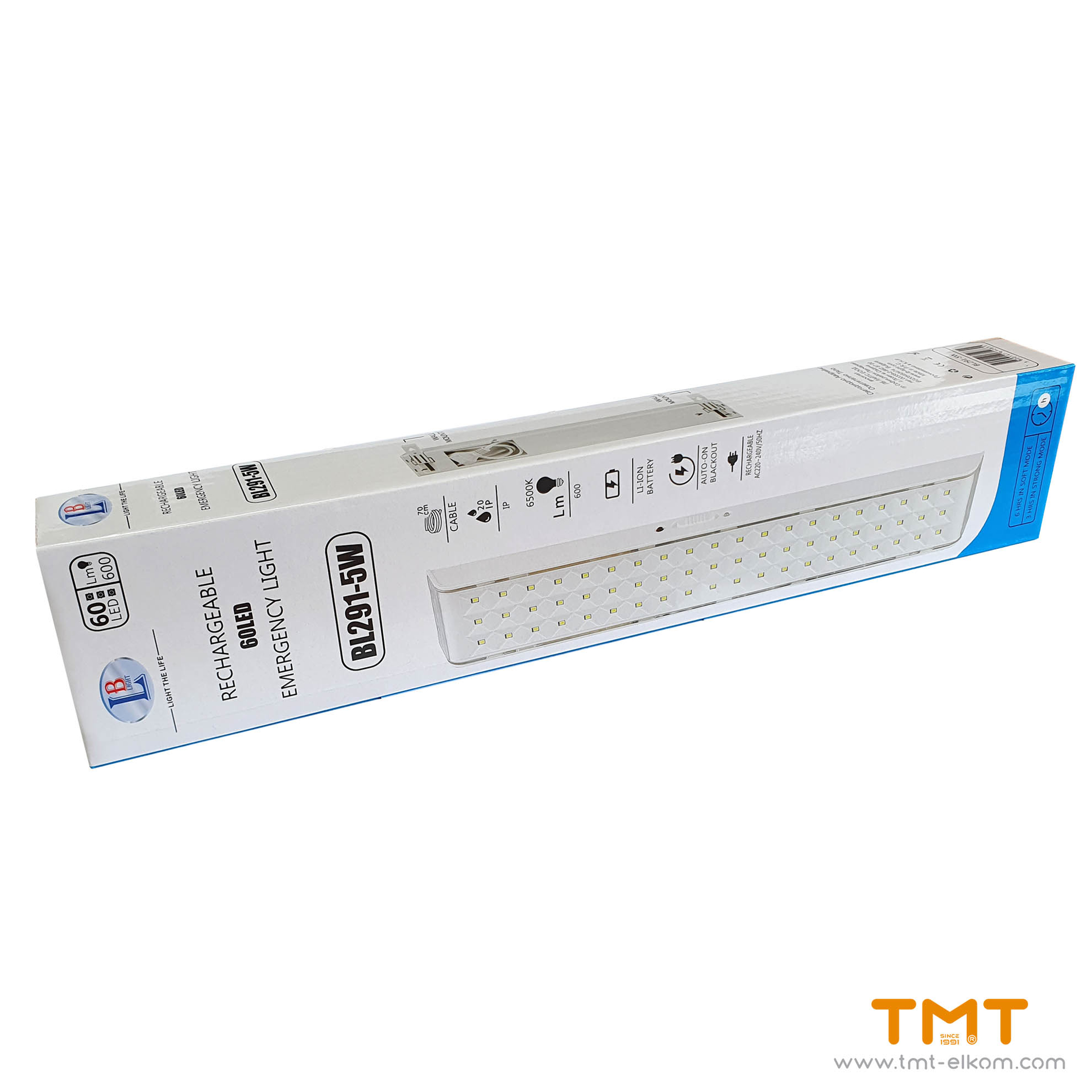 ТМТ ЕЛКОМ | АВАР.ЛАМПА LED EXIT 5W,600Lm,3-6h,BL291-5W