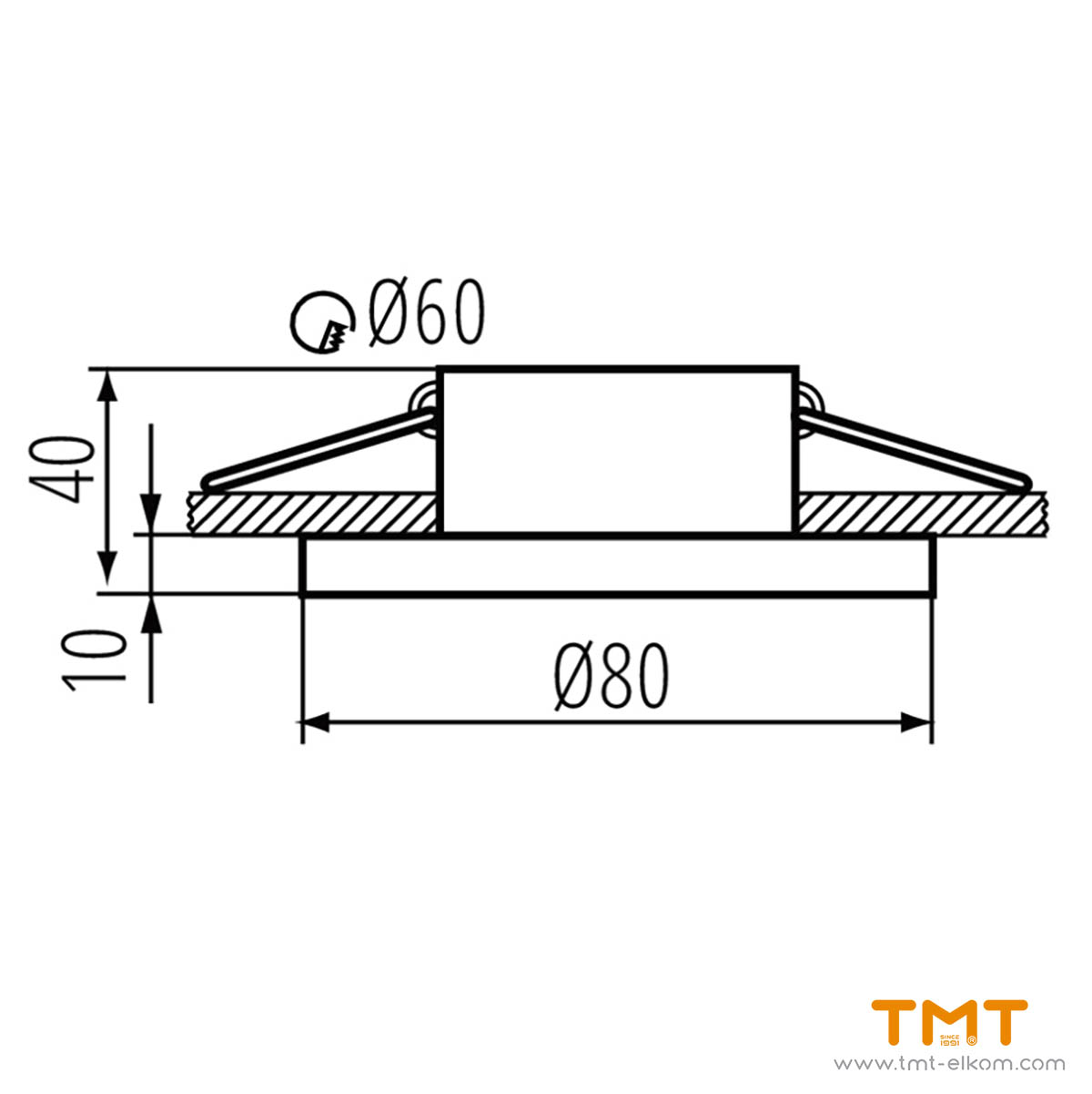 ТМТ ЕЛКОМ | ЛУНА БЯЛА IP44 33123 FLINI DSO-W